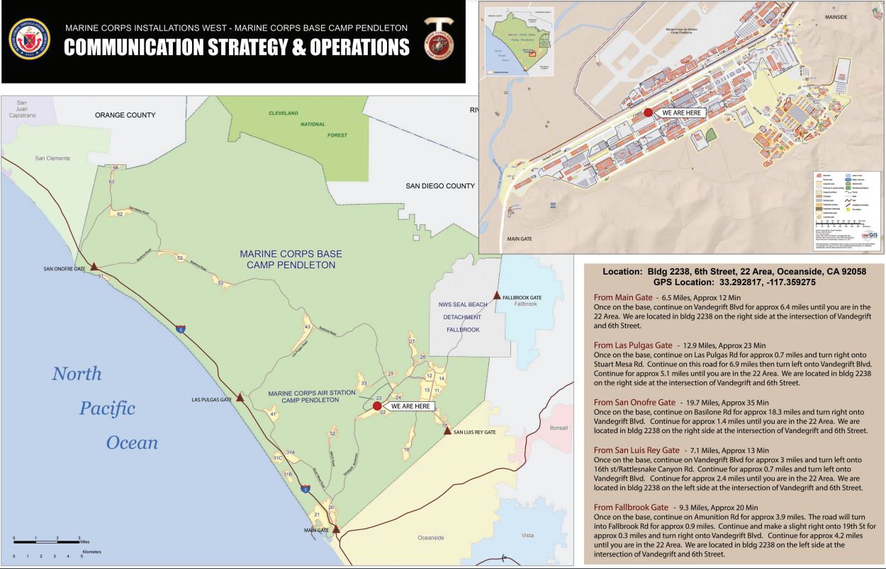 Marine Corps Base Camp Pendleton > Main Menu > Staff & Agencies ...